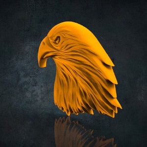 Eagle Head 3D STL Model for CNC Router, Artcam, Vetric, Engraver ...