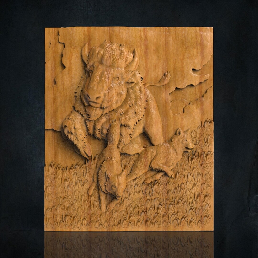 Bizon and Wolf 3D CNC Router Files, 3d Stl File, Vectric,aspire,easel ...