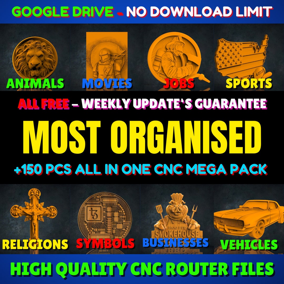 Relief Files for Cnc Router Mega Bundle, 150 Pcs Wall Decor, Stl File ...