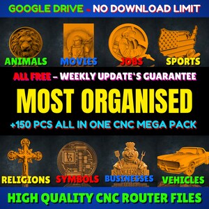 Relief Files for Cnc Router Mega Bundle, +8500 Pcs Wall Decor, Stl File ...