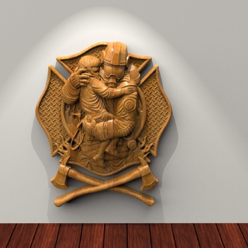 3d Fire Fighter Stl Files - Etsy