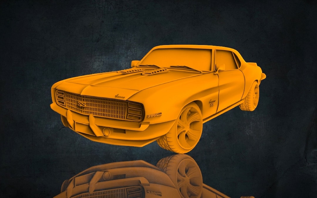 Muscle Car 3D STL Model for CNC Router, Artcam, Vetric, Engraver ...