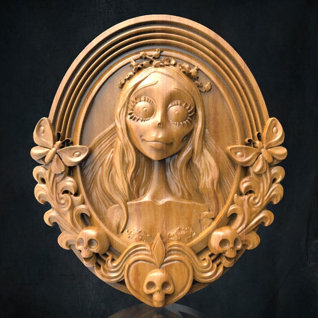 Gothic Bride 3D STL Model for CNC Router, Artcam, Vetric, Engraver ...