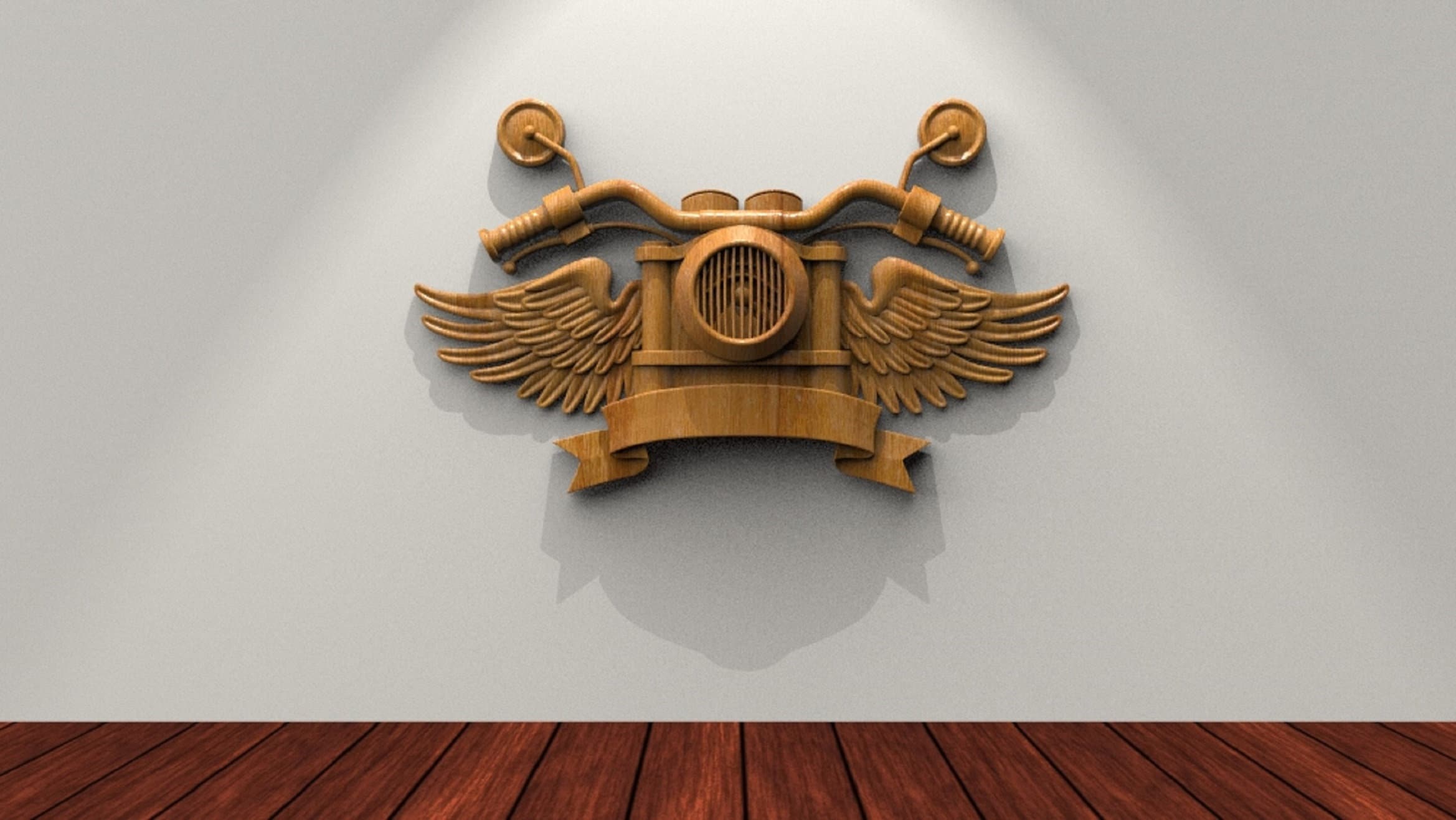 Motorcycle 3D STL Model for CNC Router, Artcam, Vetric, Engraver ...