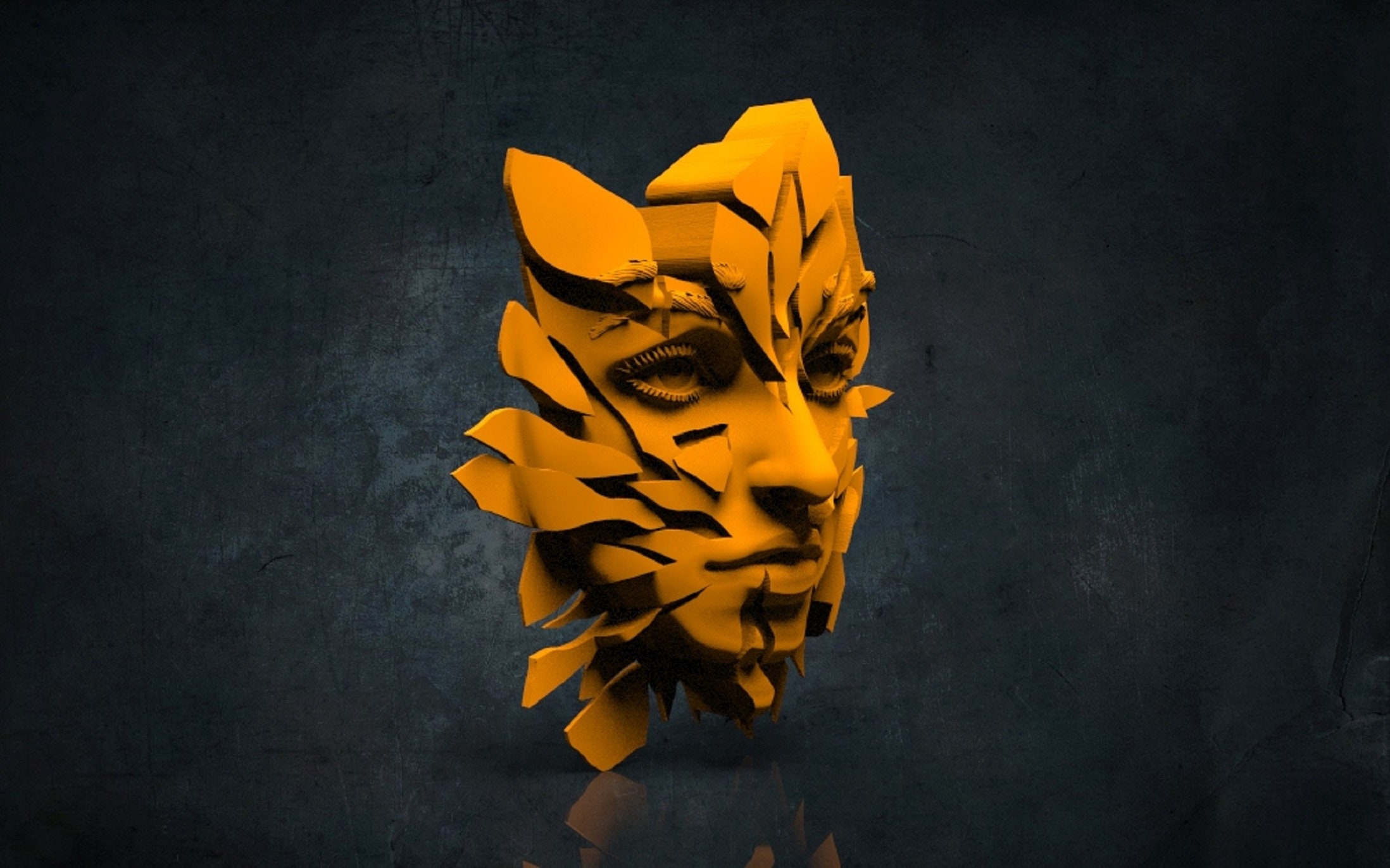 Glass Face Girl 3D STL Model for CNC Router, Artcam, Vetric, Engraver ...