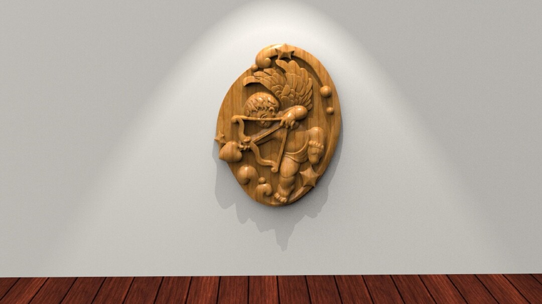 Eros Love Angel 3D STL Model for CNC Router, Artcam, Vetric, Engraver ...