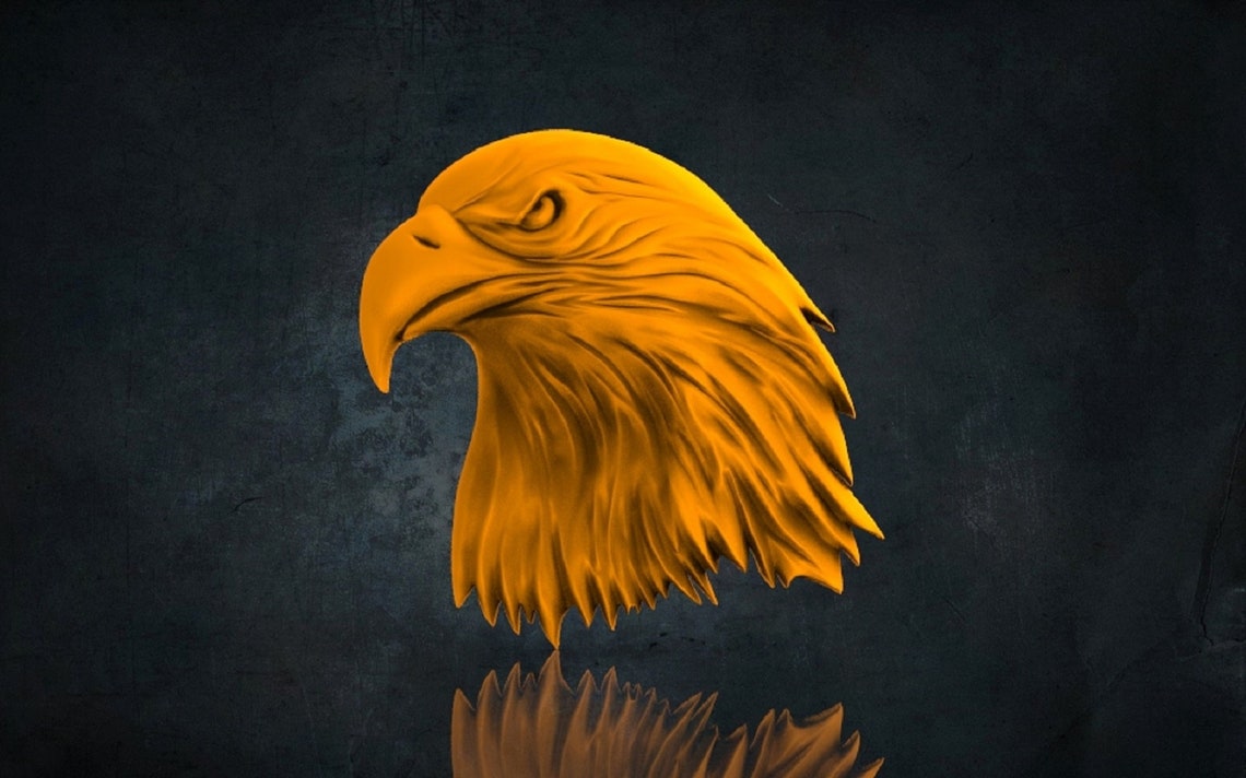 Eagle Head 3D STL Model for CNC Router, Artcam, Vetric, Engraver ...