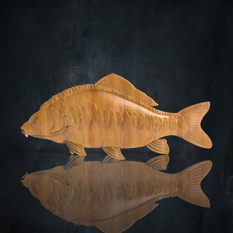 Pike Fish 3D STL Model for CNC Router, Artcam, Vetric, Engraver, Relief ...