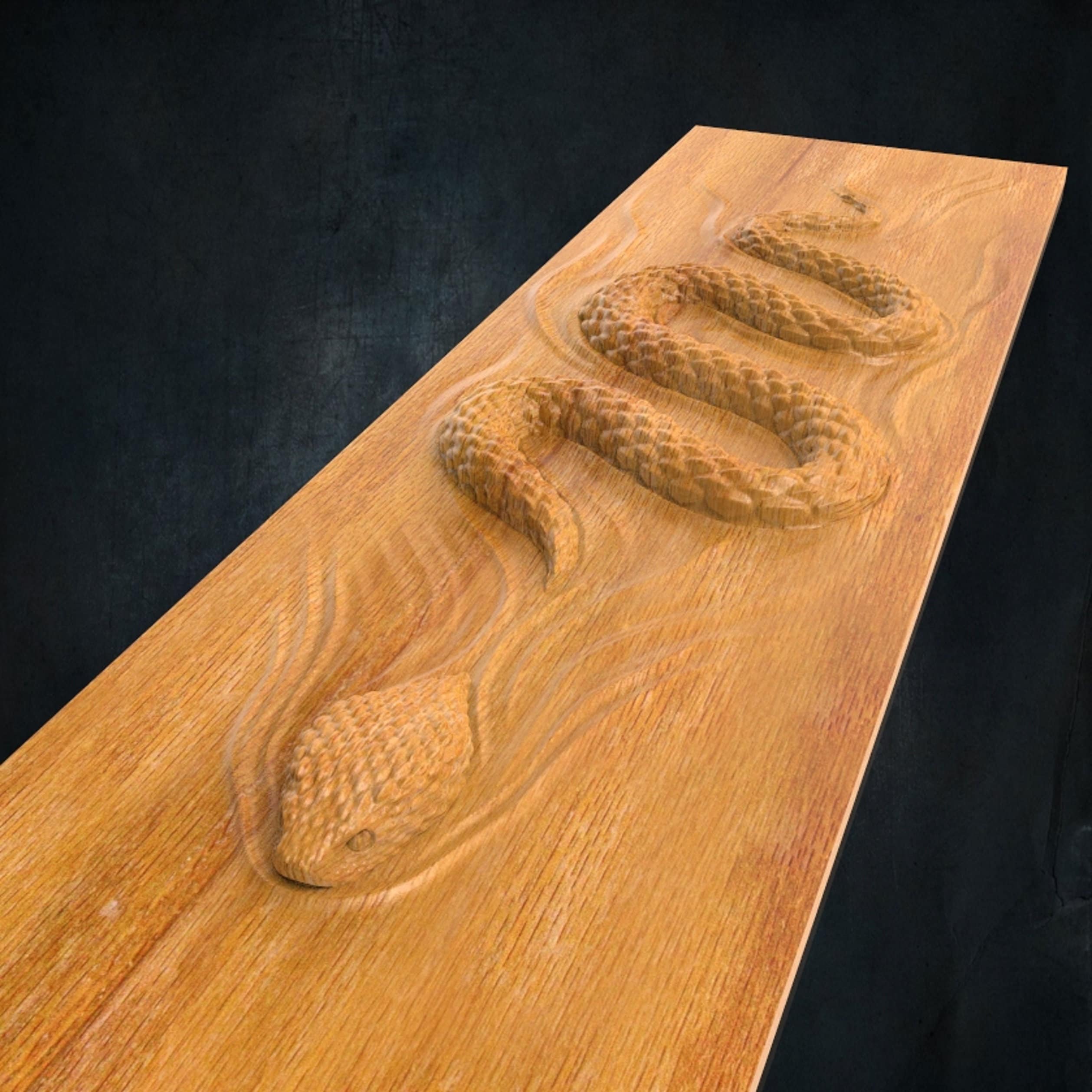 Swimming Snake 3D CNC Router Files, 3d Stl File, Vectric,aspire,easel ...