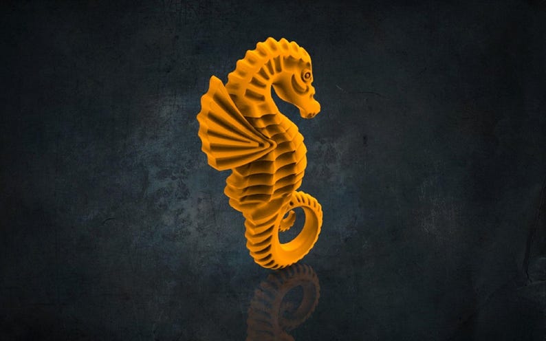 Sea Horse 3D CNC Router Files, 3d Stl File, Vectric,aspire,easel, Cnc ...