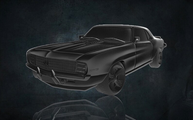 Muscle Car 3D STL Model for CNC Router, Artcam, Vetric, Engraver ...