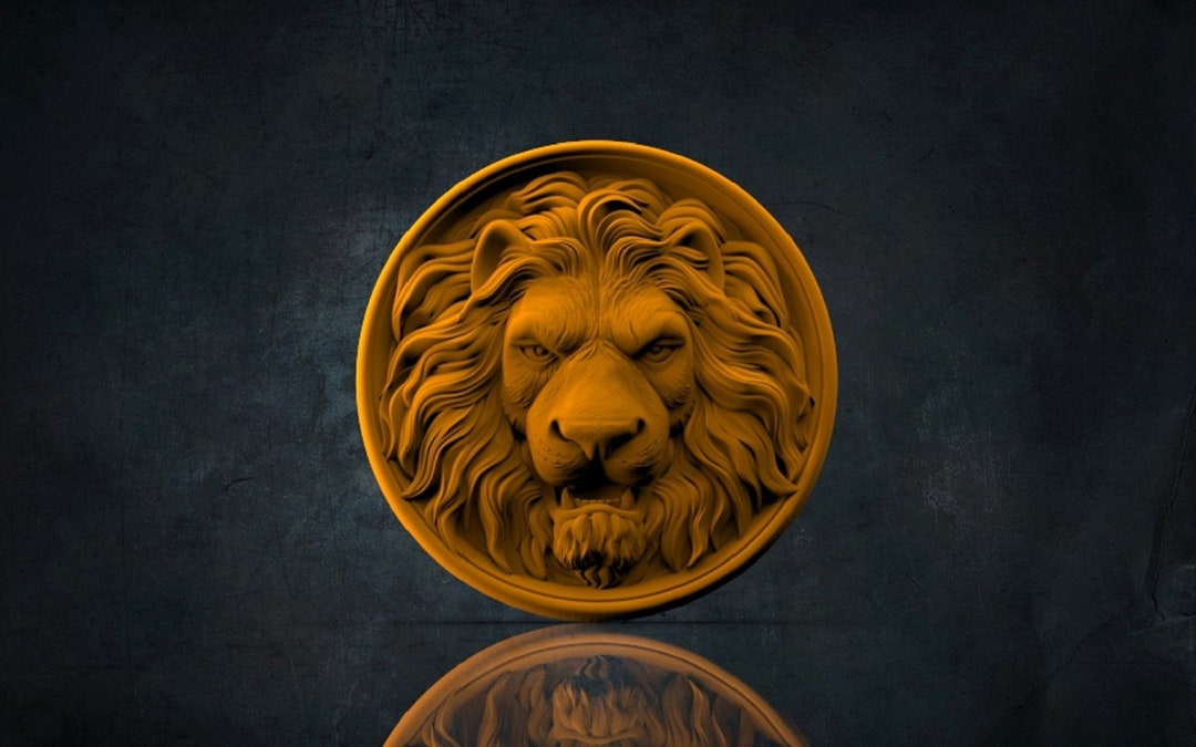 Leon Head 3D STL Model for CNC Router, Artcam, Vetric, Engraver, Relief ...