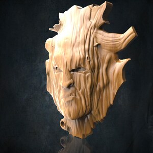 Forest Spirit 3D STL Model for CNC Router, Artcam, Vcarve, Engraver ...
