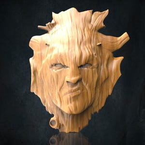 Forest Spirit 3D STL Model for CNC Router, Artcam, Vcarve, Engraver ...