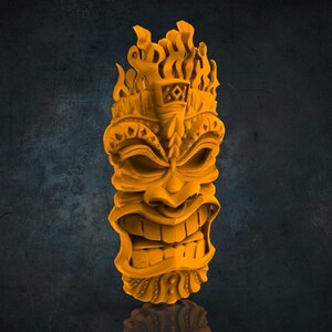 Tiki Mask Totem 3D STL Model for CNC Router, Artcam, Vetric, Engraver ...