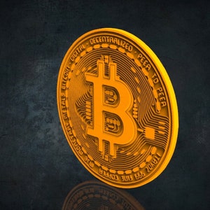 Bitcoin BTC 3D STL Model for CNC Router, Artcam, Vetric, Engraver ...