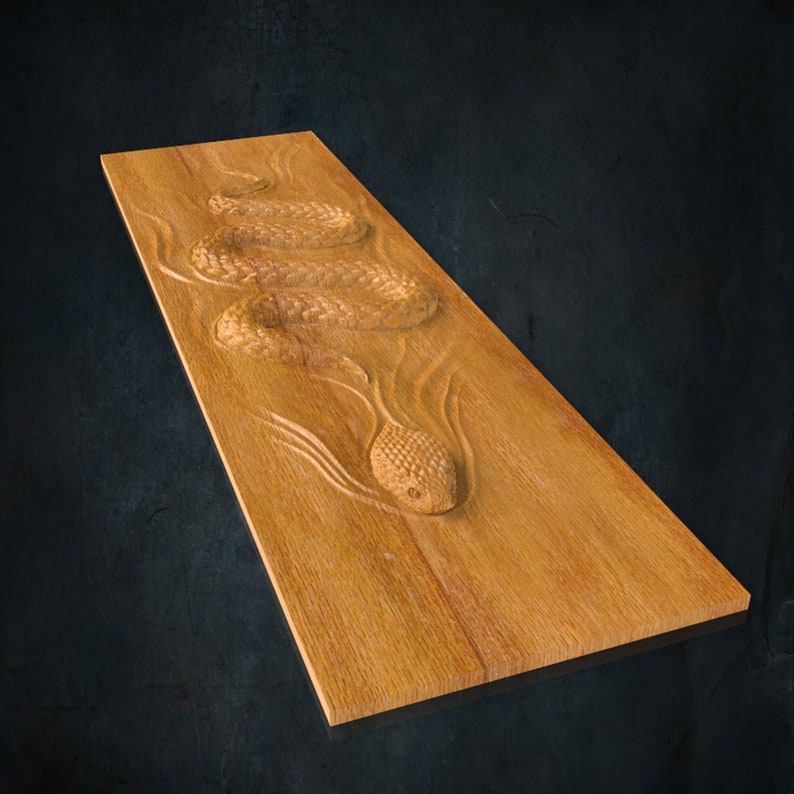 Swimming Snake 3D CNC Router Files, 3d Stl File, Vectric,aspire,easel ...