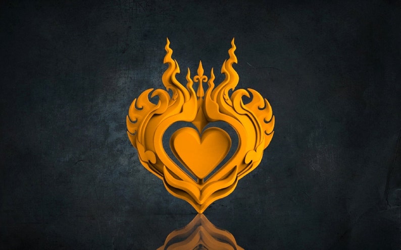 3D Heart STL Model for CNC Router, Artcam, Vetric, Engraver, Relief ...