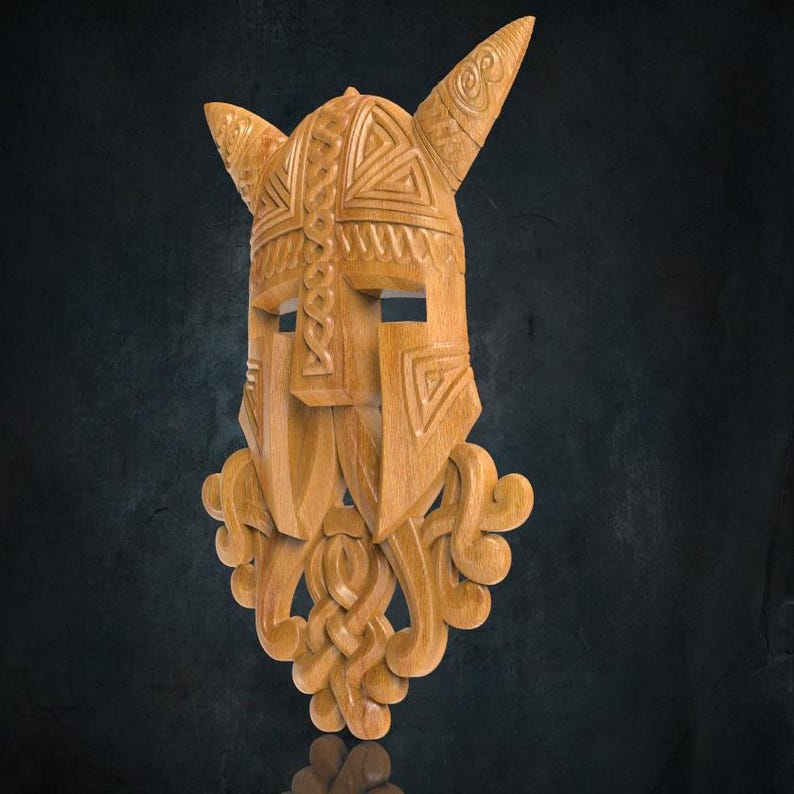 Viking Warrior Helmet 3D STL Model for CNC Router, Artcam, Vetric ...