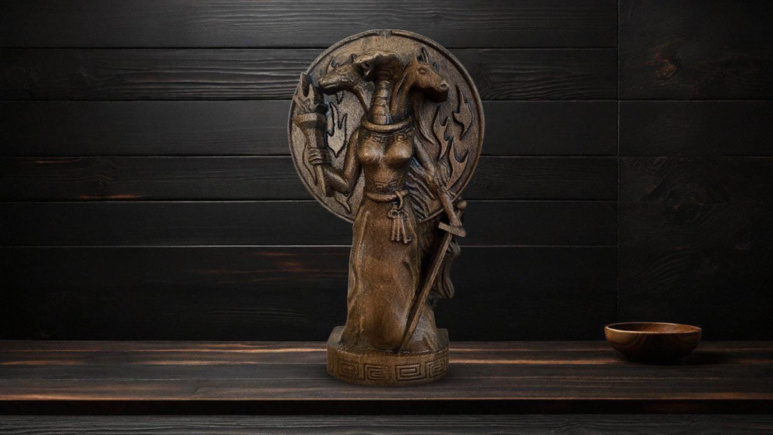 Hecate Statue Hecate Greek Goddess Hekate Figure Pagan Statue Wicca ...
