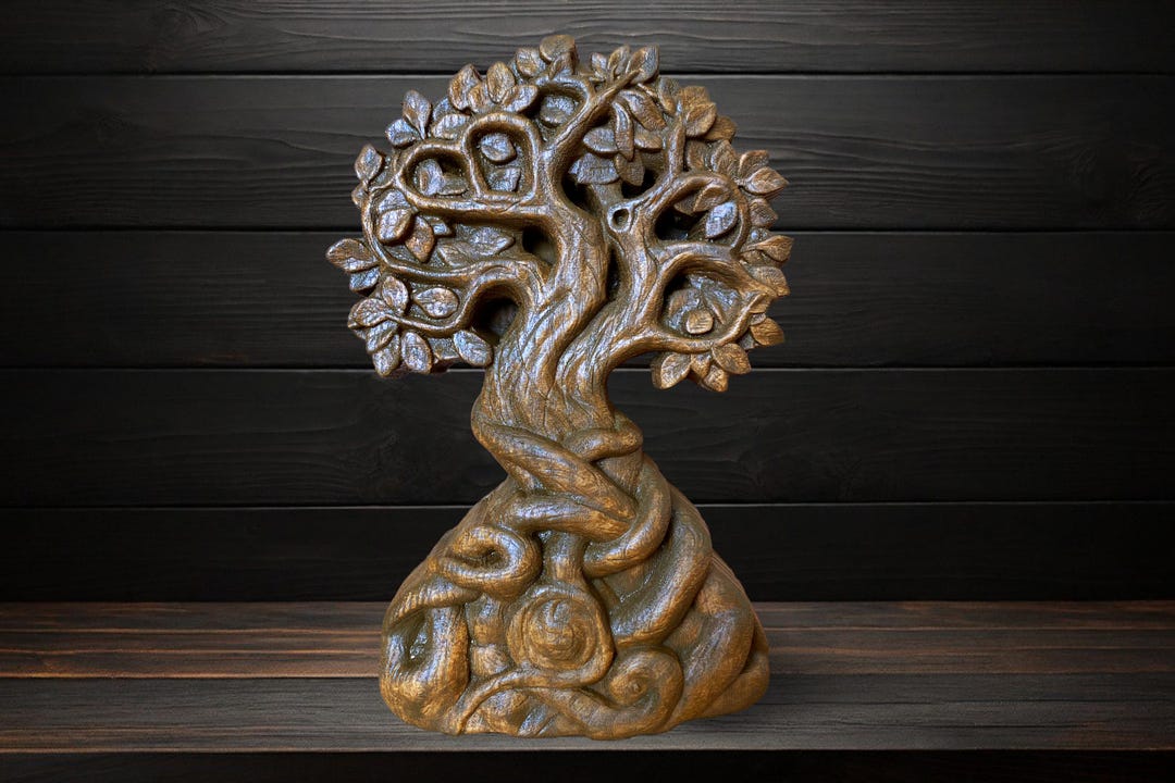 Yggdrasil Norse Altar Mythology Yggdrasil the World Tree Statue Fantasy ...