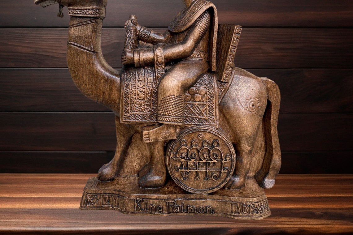 Goetia King Paimon Witchcraft Figure Paimon Figure Paimon Pagan Statue ...