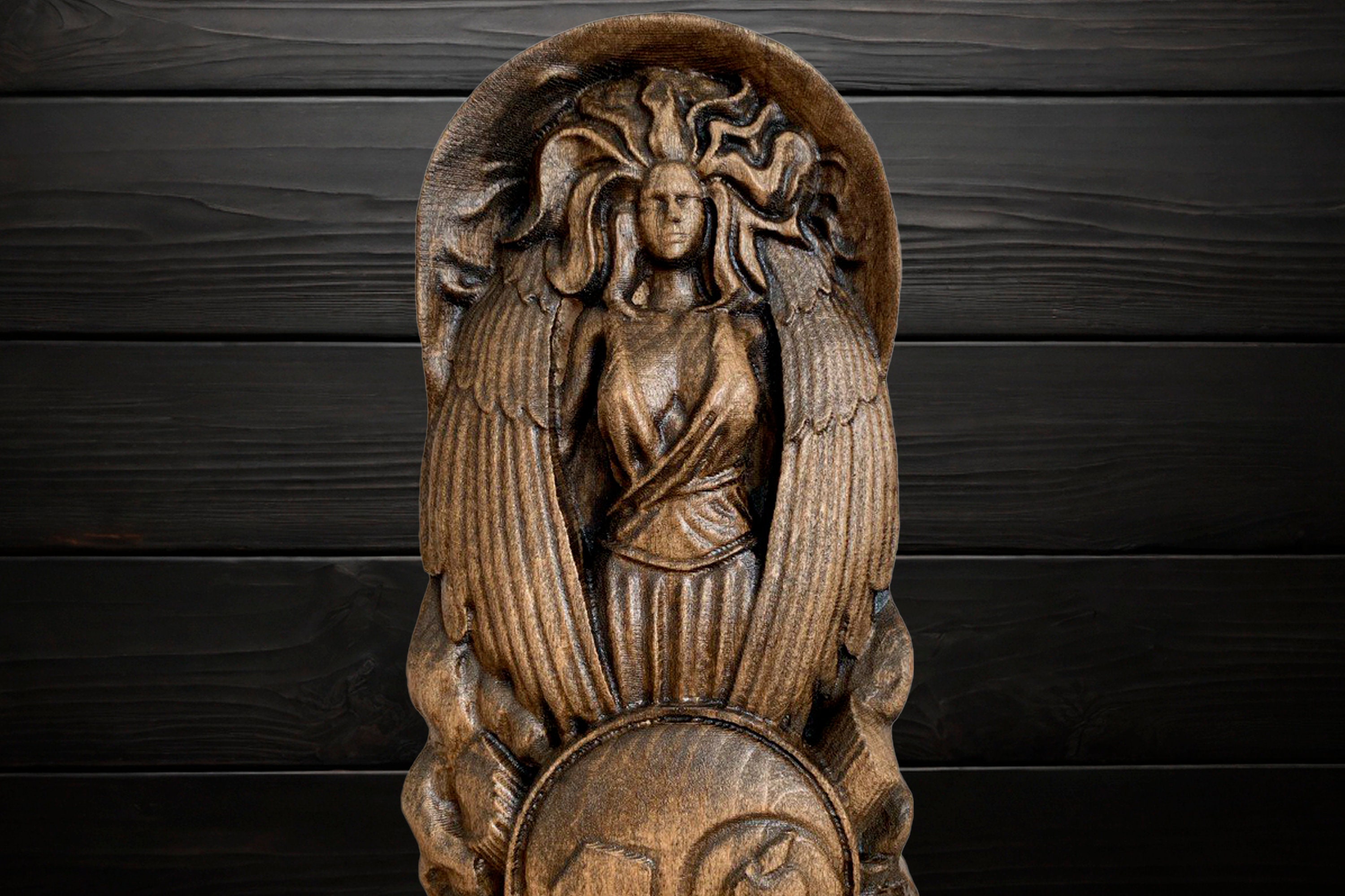 Eris Statue Greek Mythology Eris Statue Wooden Statue Goddess Altar ...