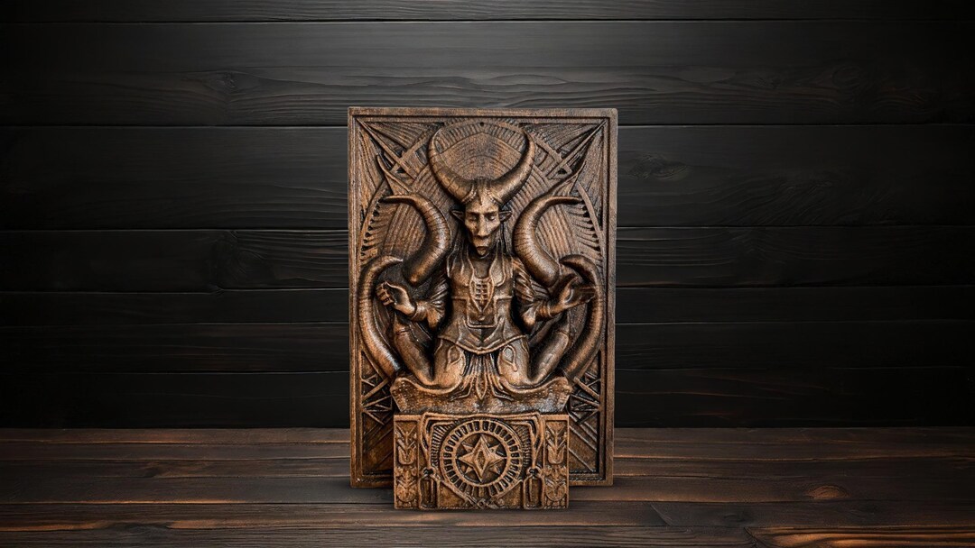 Baphomet Statue Home Altar for Wicca and Occult Enthusiasts Devil ...