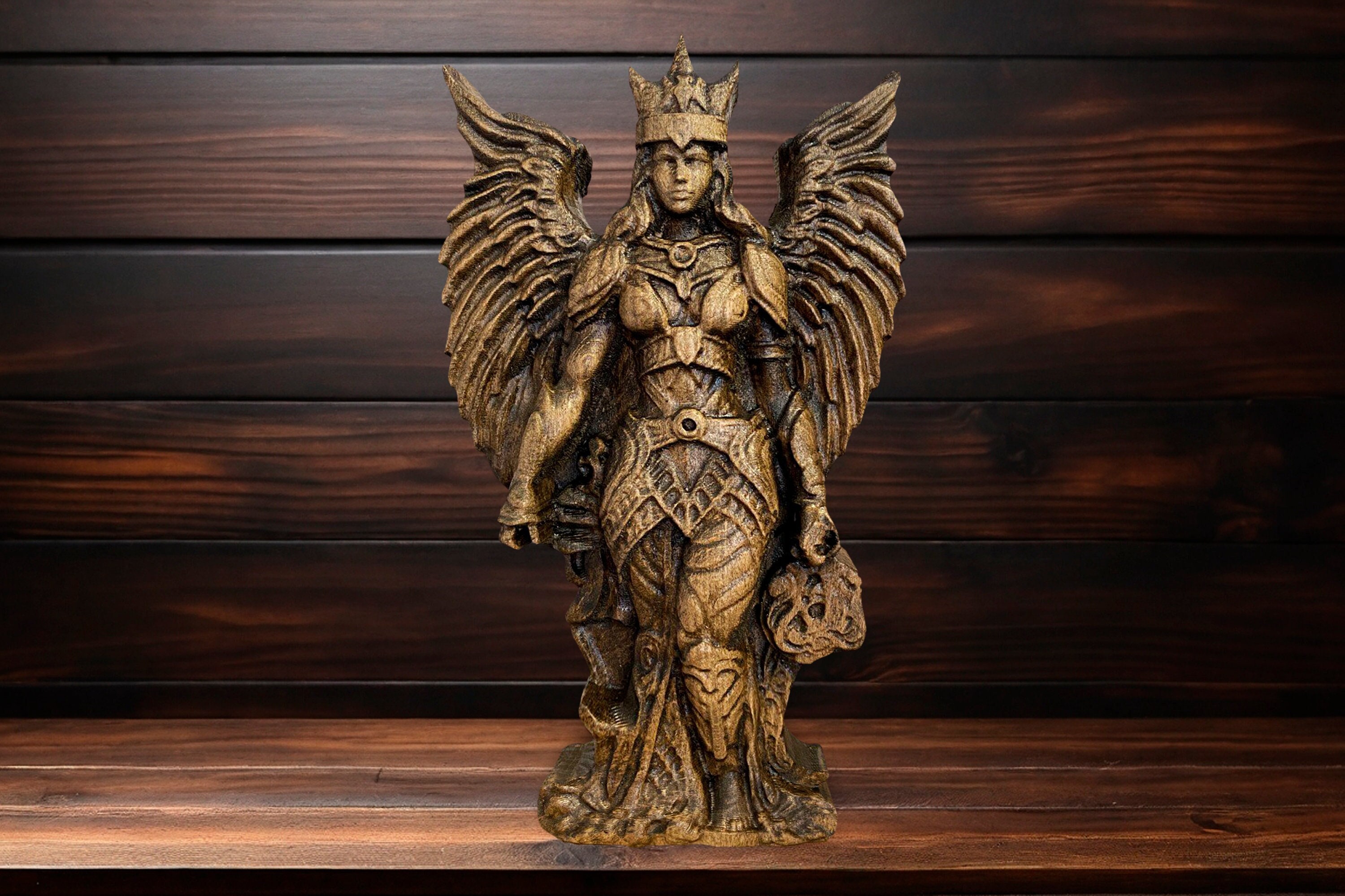 Valkyrie Statue Valkyrja Norse Pantheon Viking Pagan Asatru Heathen Goddess Celtic Scandinavian ...