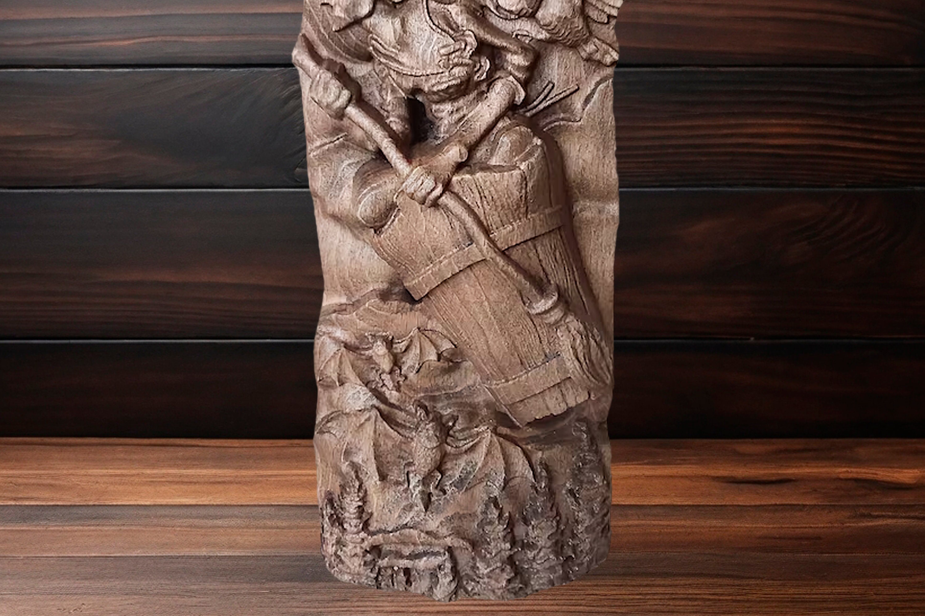 Witch Baba Yaga Statue Witch Figurine Russian Witch Statue Russian ...