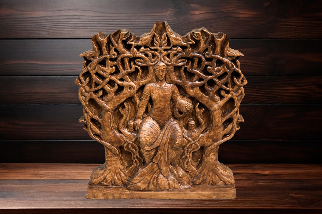 Elen of the Ways Celtic Goddess Elven Forest Horned Goddess Statue Deer ...
