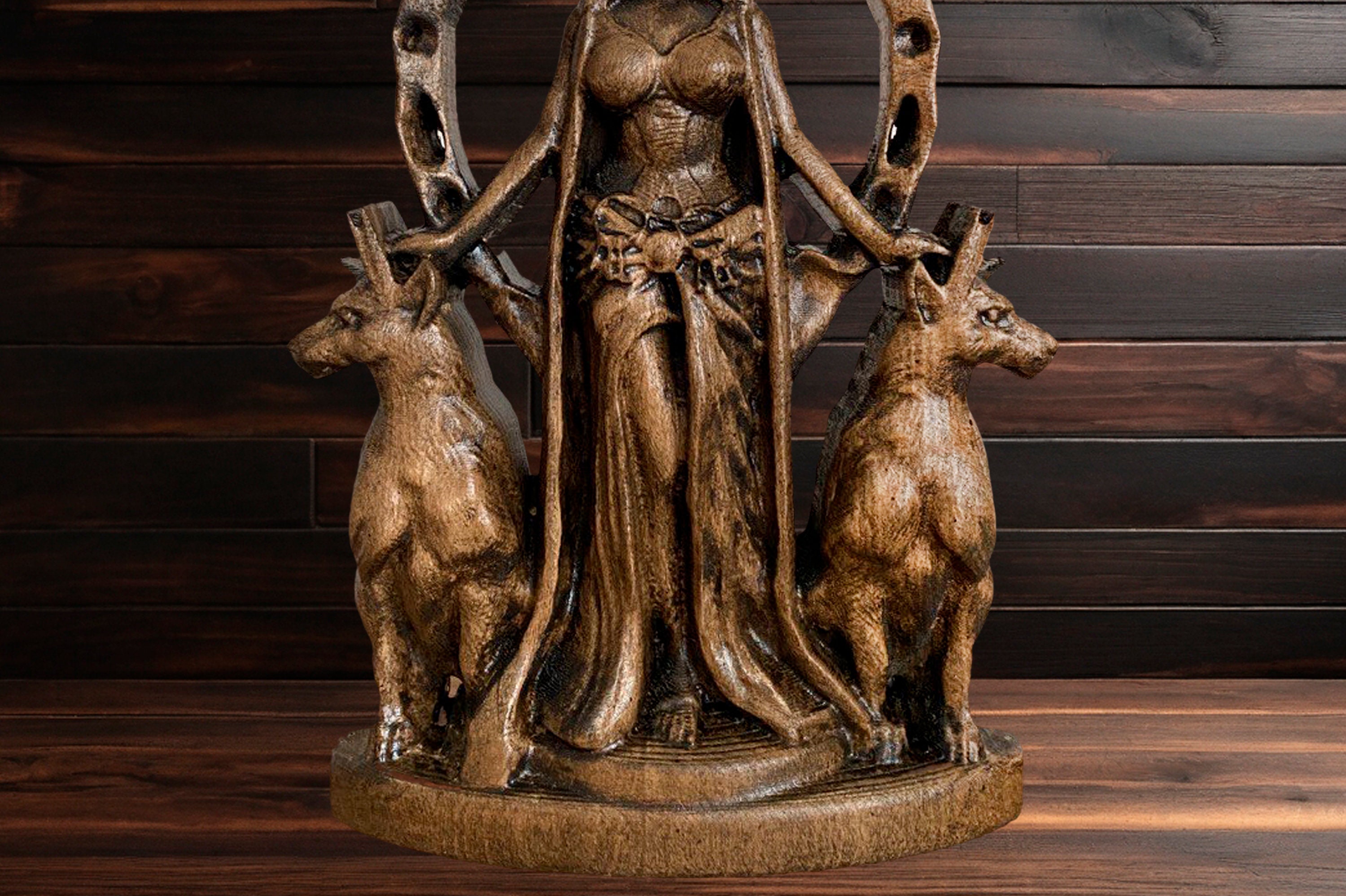 Hecate Statue Greek Goddess Hexe for Pagan Home Altar Statue Hecate Key ...