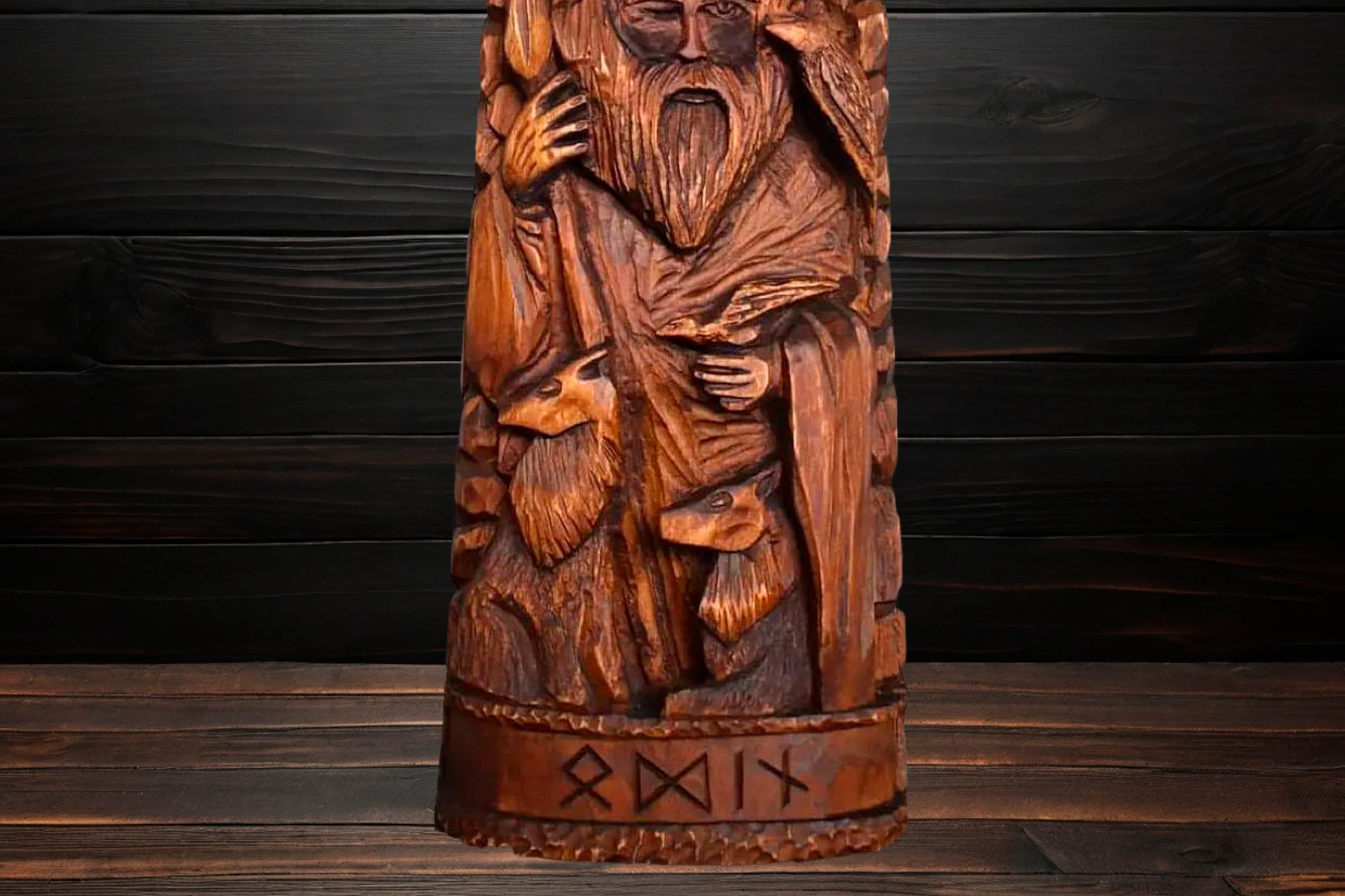 Odin Norse God Figure Wotan Statue Odin Statue Allfather Statue Pagan ...