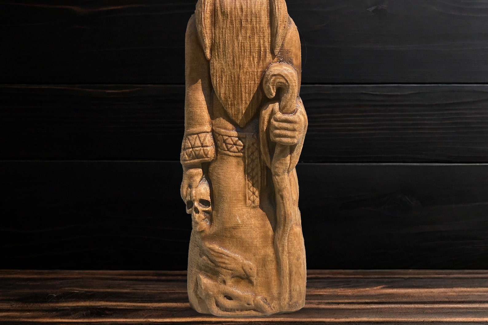 Chernobog Statue Slavic Gods Slavic God Statue Pagan Statue Wood ...