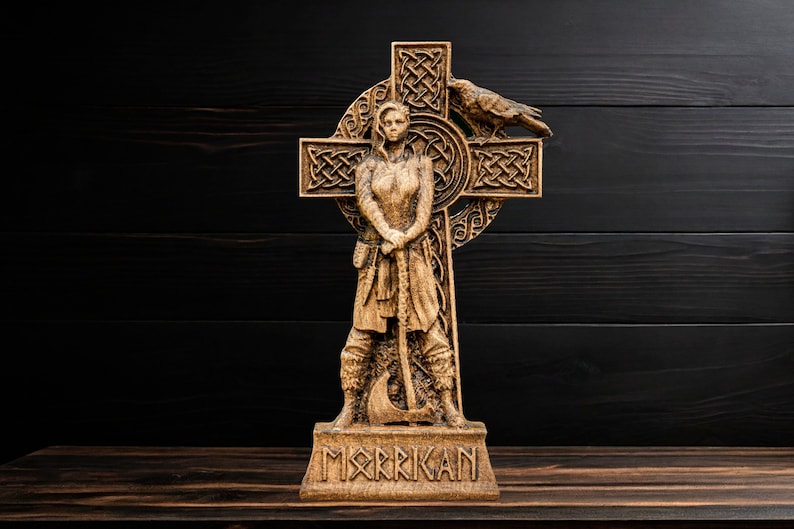 Morrigan Morrigu Statue War and Fate Goddess Irish Goddess Pagan Wiccan ...