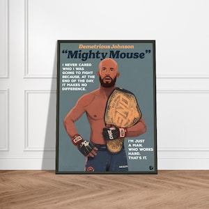 Demetrious Johnson mighty Mouse Framed Poster 18x24 Inches - Etsy