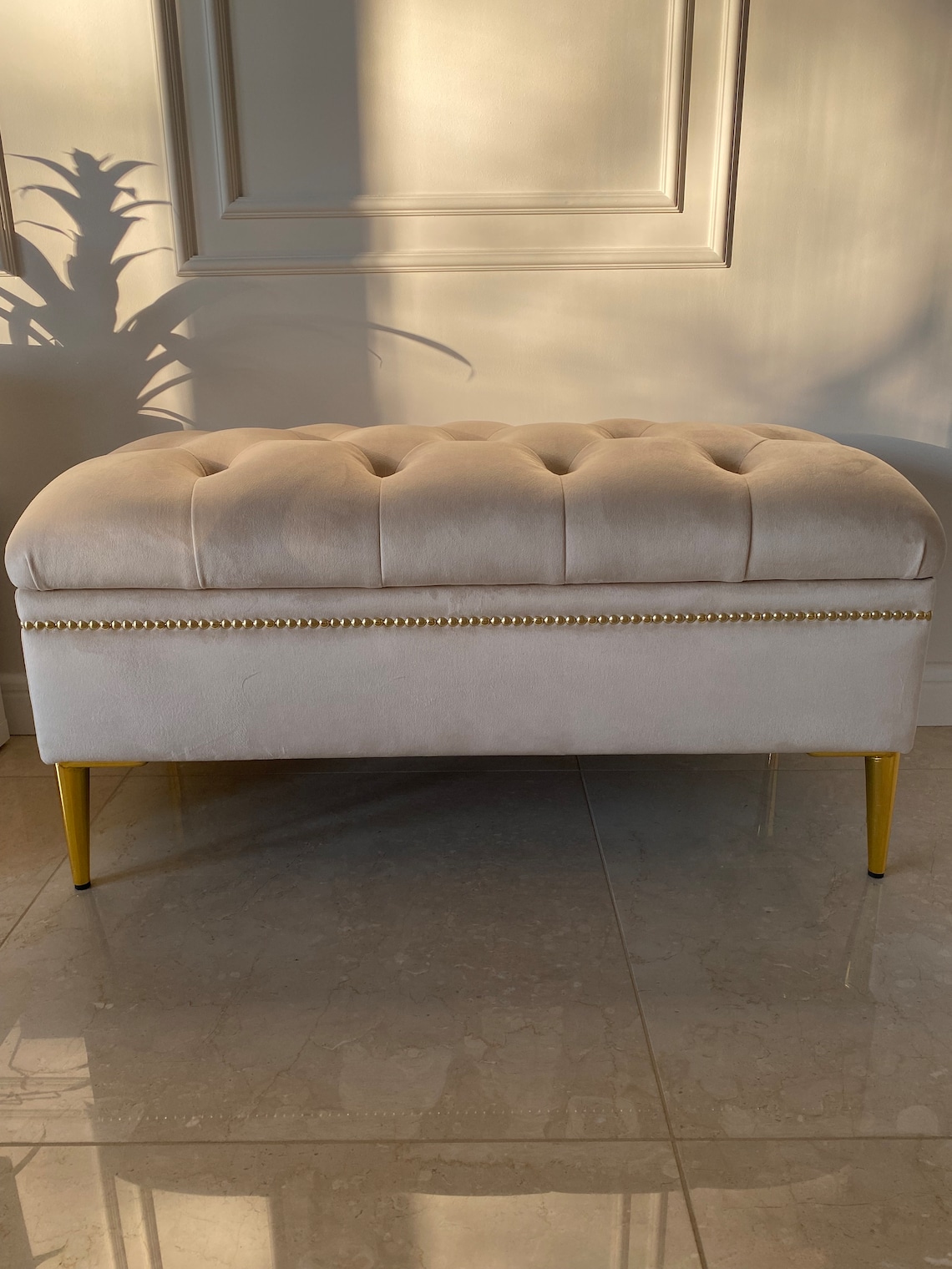 Chesterfield Bench, Bedroom Bench, Bedside Bench, Upholstered Bench ...