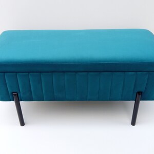 Bench Pouf Upholstered Furniture Handmade Pouffe Hallway Seat LOFT ...