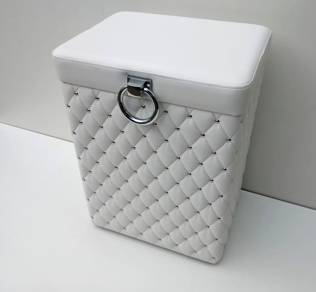 Style White Laundry Bin Bathroom Laundry Organizer Laundry Hamper ...