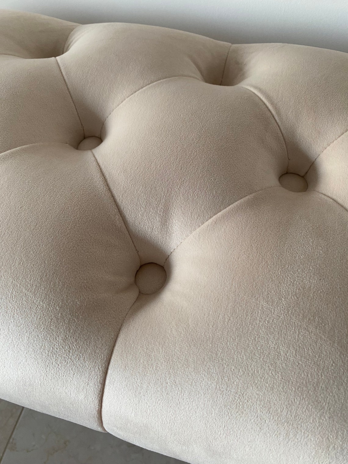 Chesterfield Bench, Bedroom Bench, Bedside Bench, Upholstered Bench ...