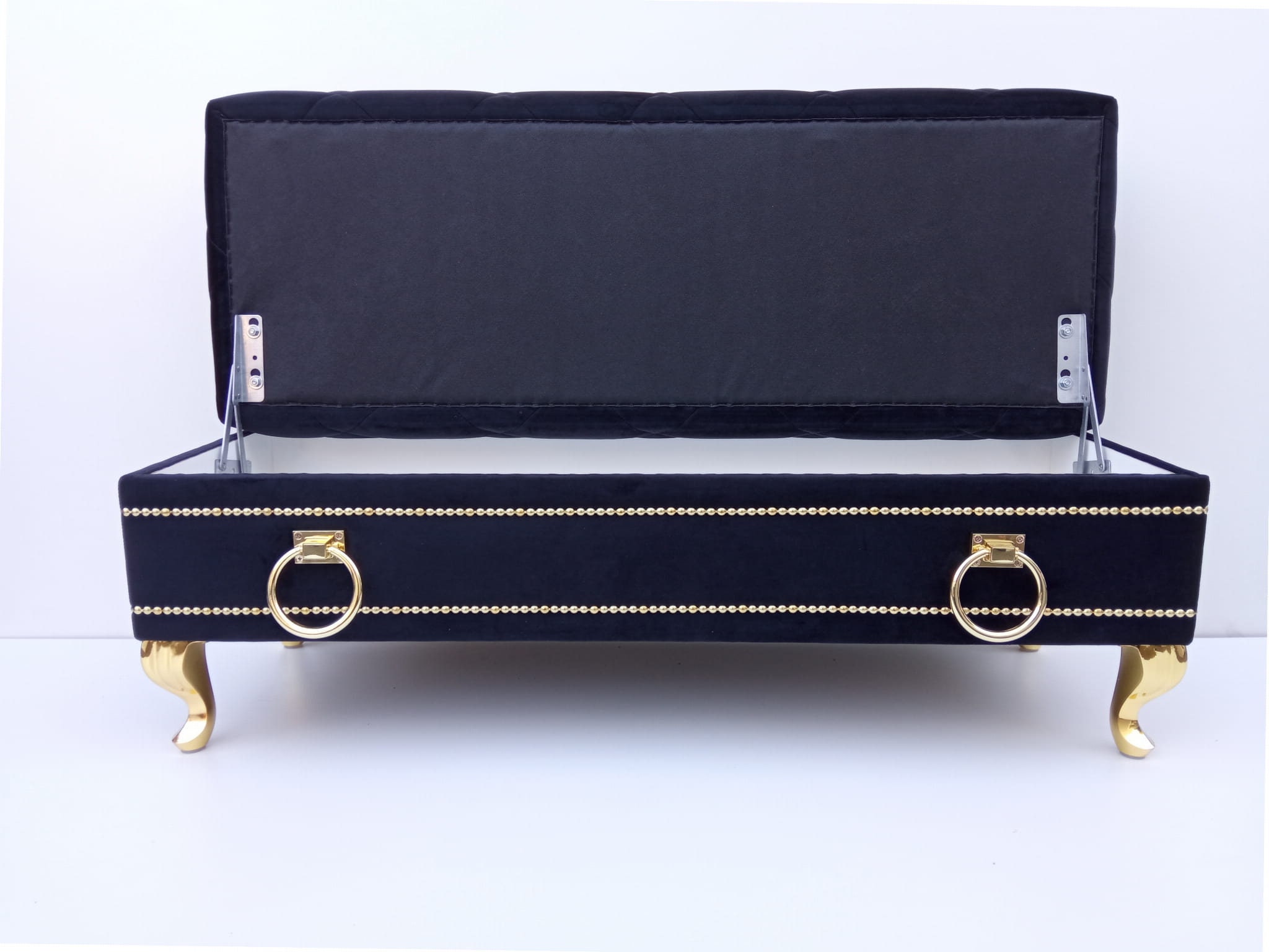 Caro Glamor Bench Pouffe Hall Bench HANDMADE Bench With Storage ...