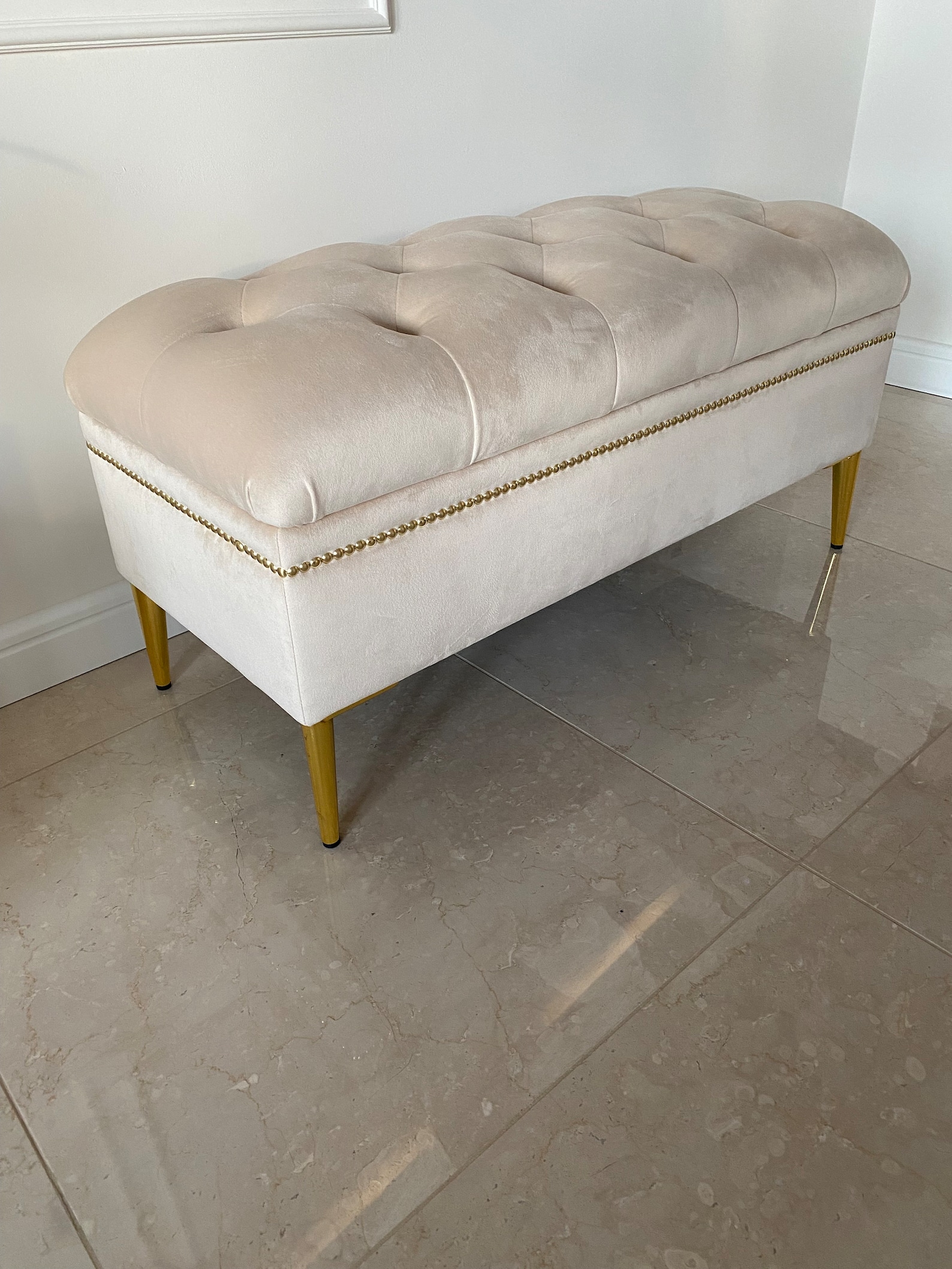 Chesterfield Bench, Bedroom Bench, Bedside Bench, Upholstered Bench ...