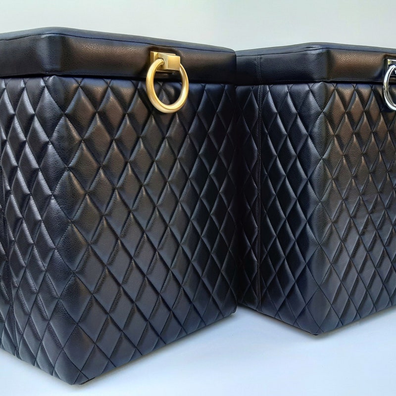 Leather Storage Bins - Etsy