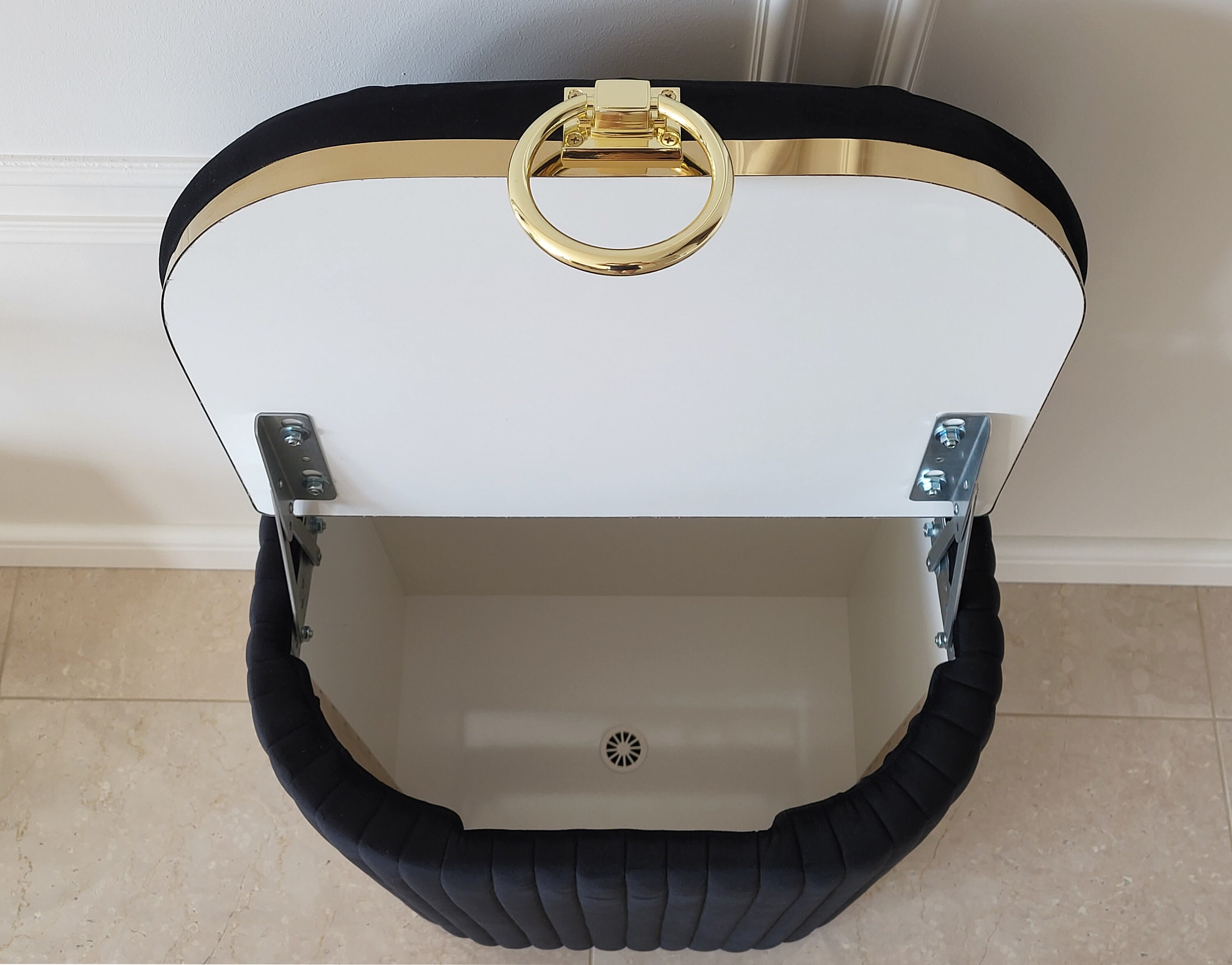 Trunk, Laundry Basket, Underwear Box, Glamor Black Clothes Container ...