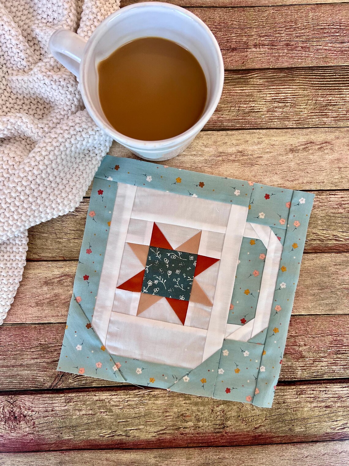 Hug in a Mug Foundation Paper Piecing Quilt Block Pattern - Etsy