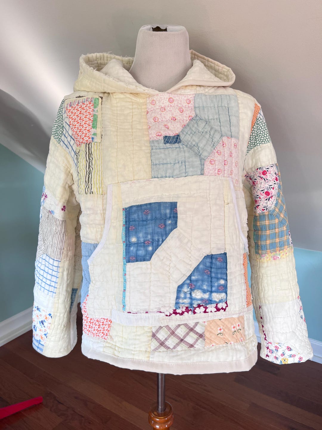 Vintage Quilt Hoodie - Etsy