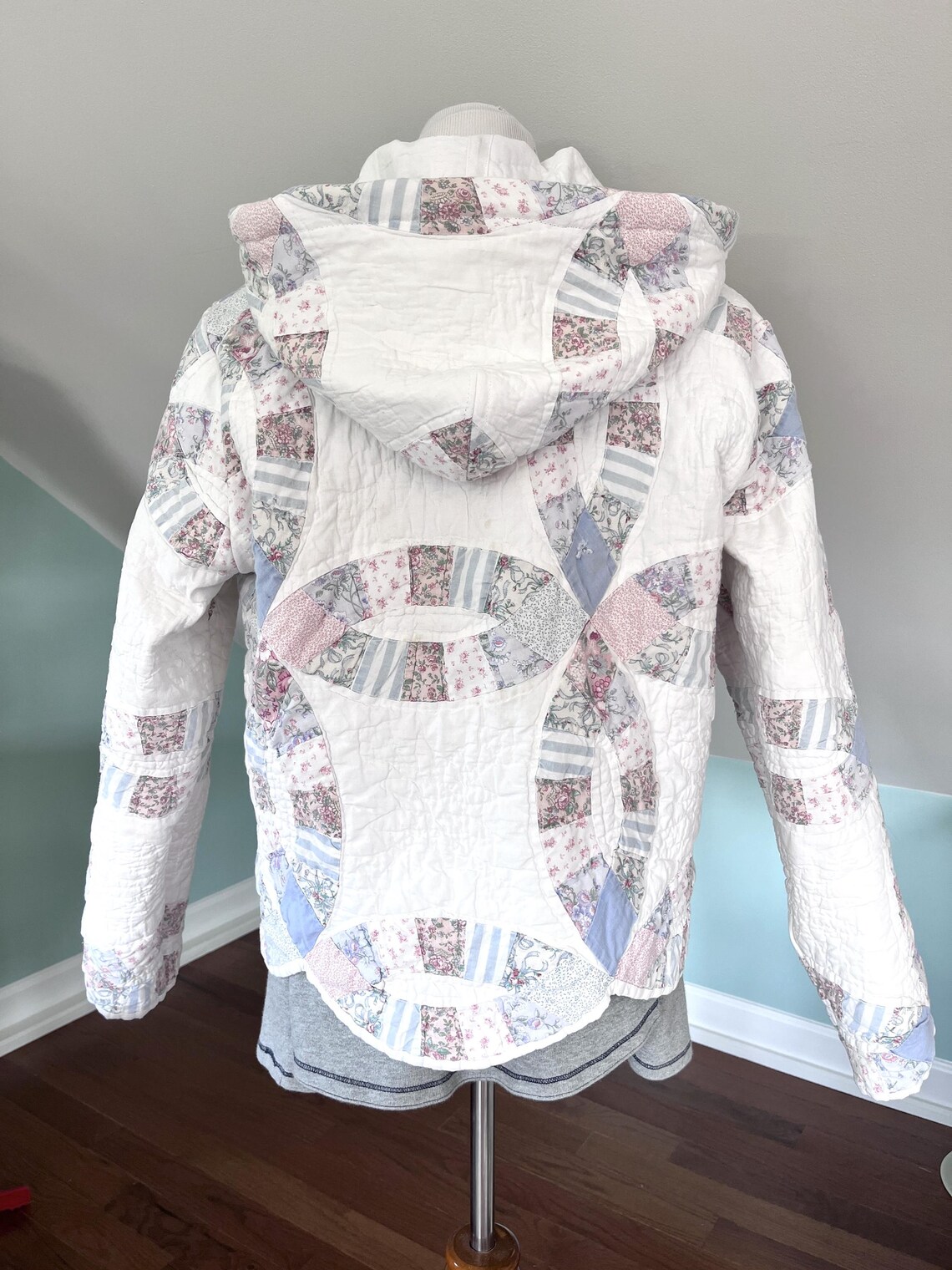 Vintage Quilt Hooded Jacket - Etsy