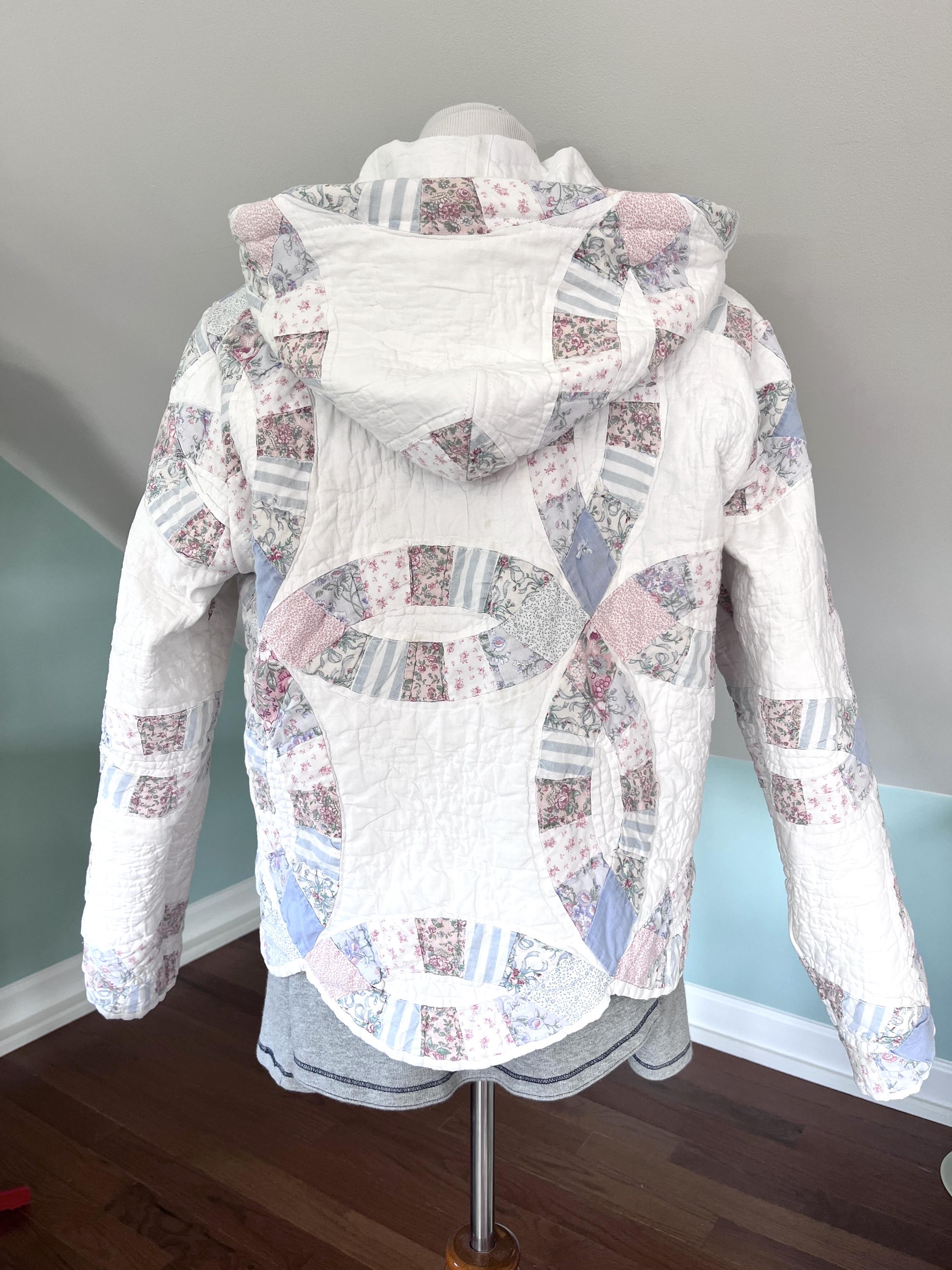 Vintage Quilt Hooded Jacket - Etsy