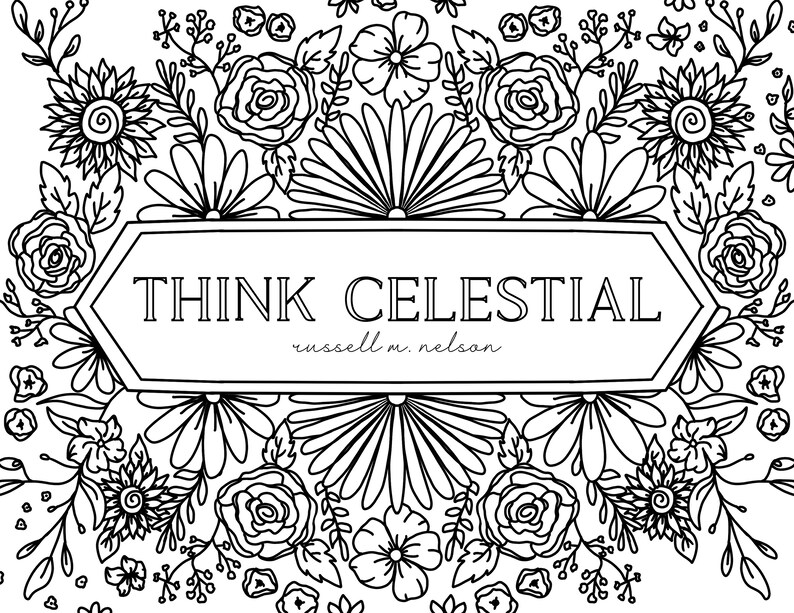 Girl's Camp Coloring Page Bundle LDS Youth Theme 2024 General ...