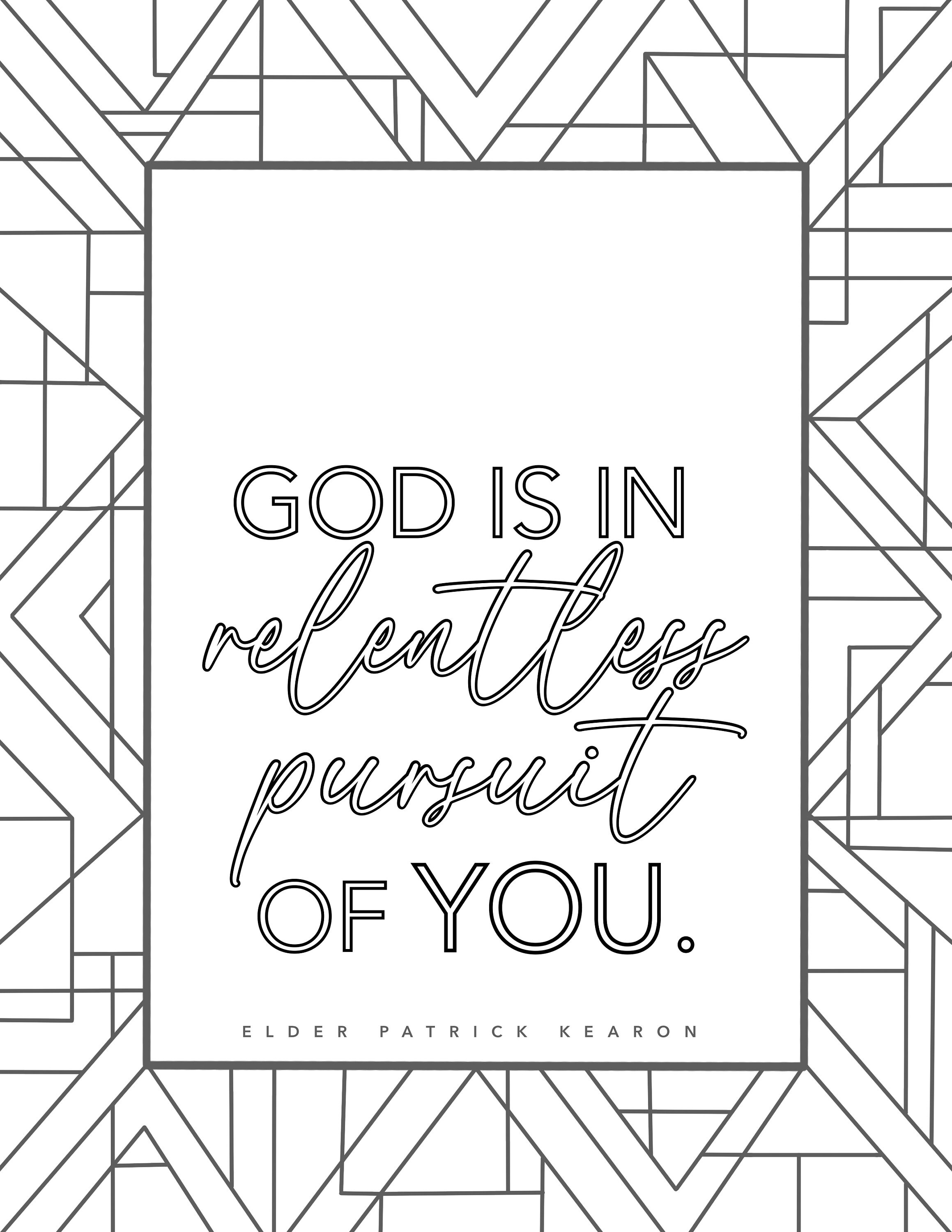 Girl's Camp Coloring Page Bundle LDS Youth Theme 2024 General ...